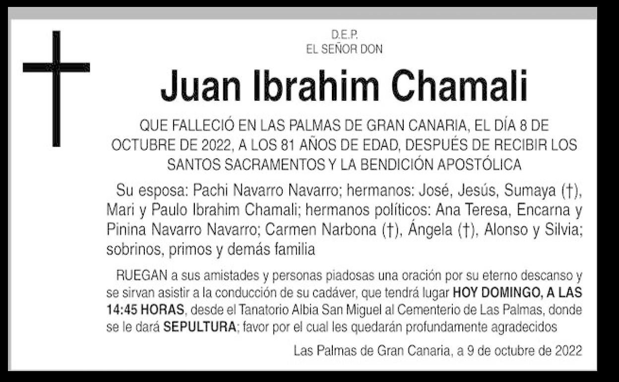 Juan Ibrahim Chamali | Canarias7
